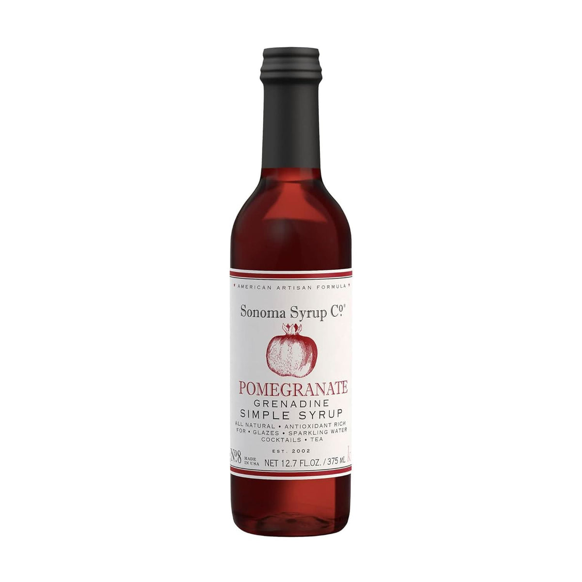Sonoma Syrup No. 8 Pomegranate Simple Syrup 12.7 oz | The Beauty Box